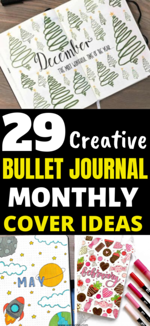 29 Bullet journal monthly cover ideas for every month of the year ...