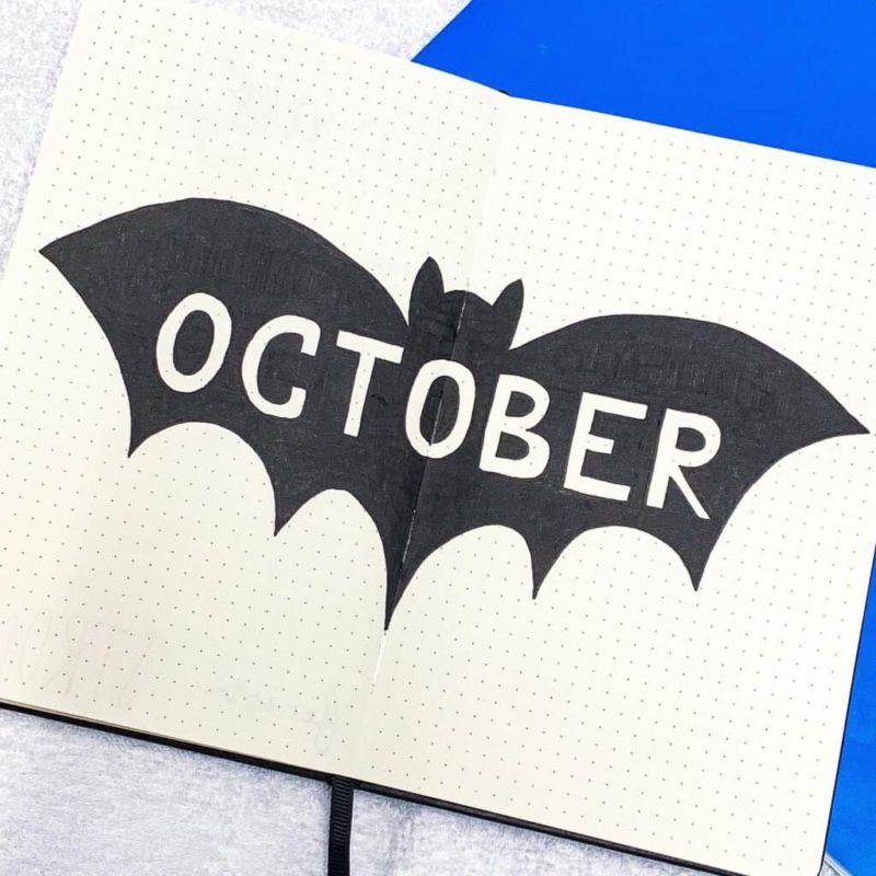 27 Bullet journal monthly cover ideas for October - juelzjohn