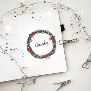 32 Beautiful December bullet journal covers - juelzjohn