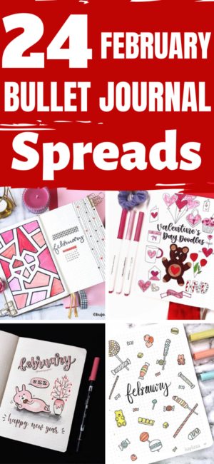 24 Amazing February bullet journal spreads - juelzjohn
